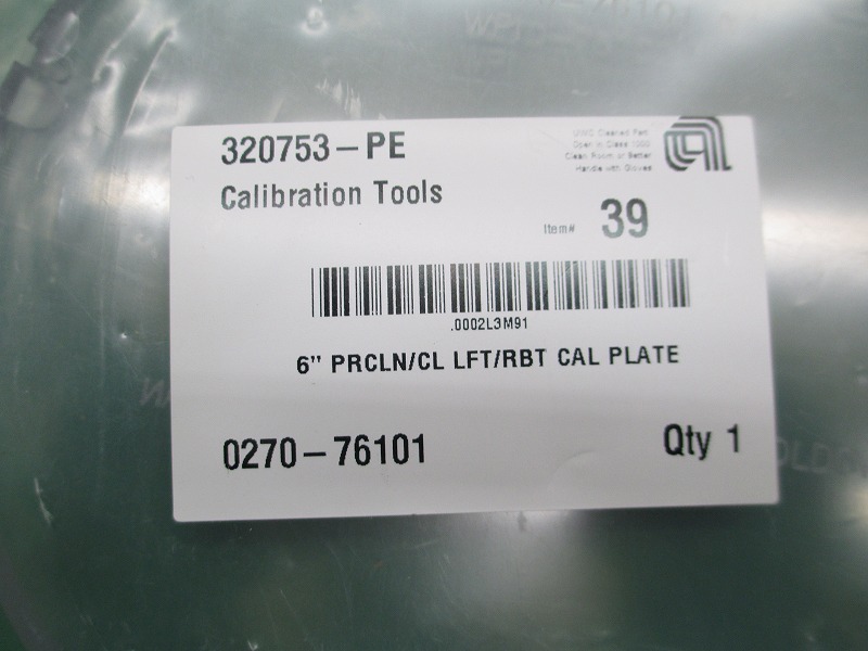 6" PRCLN/CL LFT/RBT CAL PLATE(0270-76101) | PARTS Initiative
