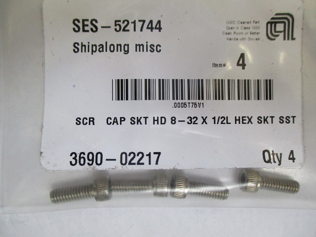 SCR CAP SKT HD 8-32 X 1/2L HEX SKT SST(3690-02217) | PARTS Initiative