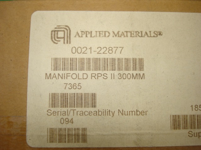 MANIFOLD, RPS II, CH. 1, 300MM PRODUCER(0021-22877) | PARTS Initiative