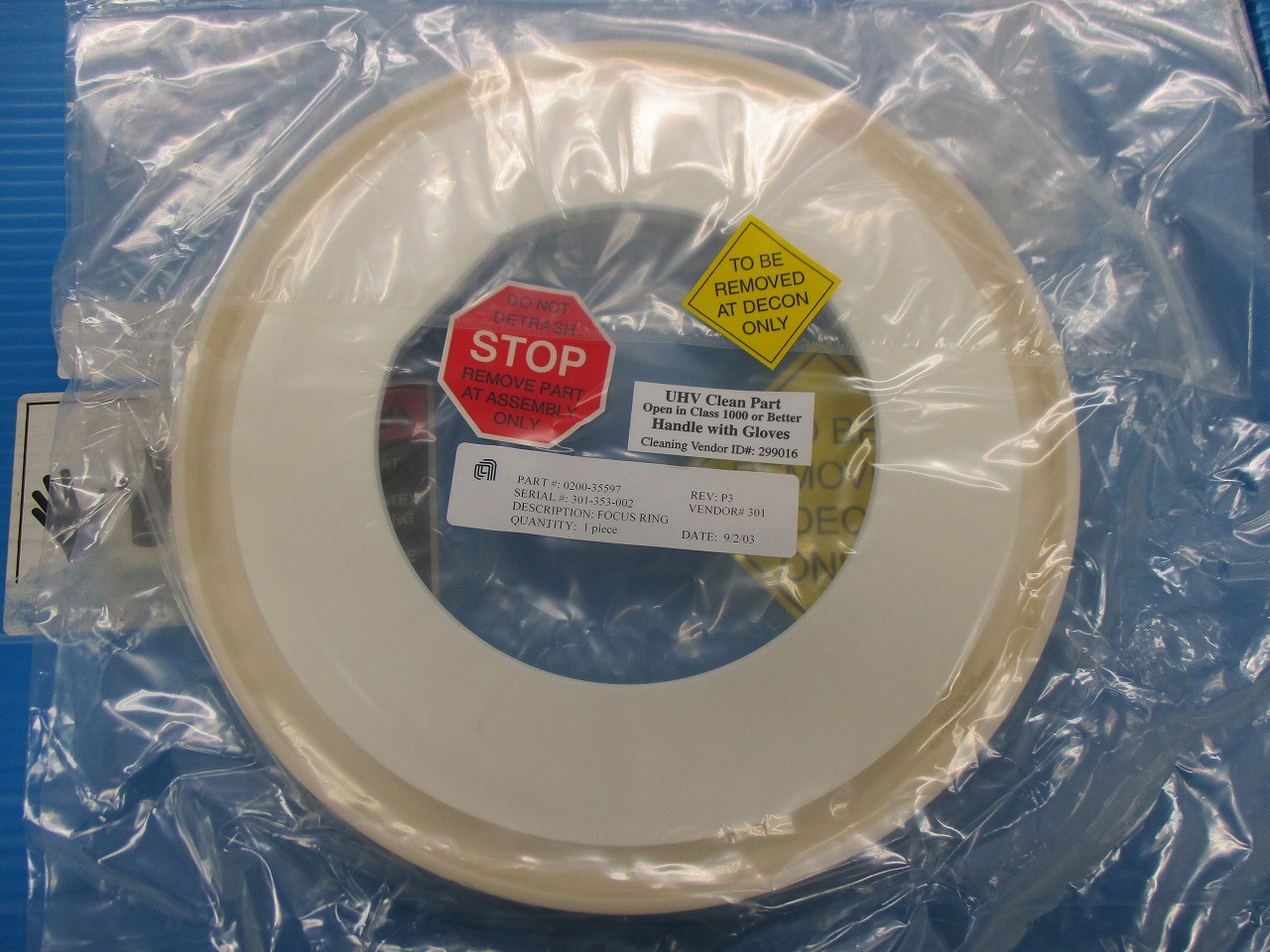 FOCUS RING, 145 MM, JEIDA R2 CHMBR, METC(0200-35597) | PARTS Initiative