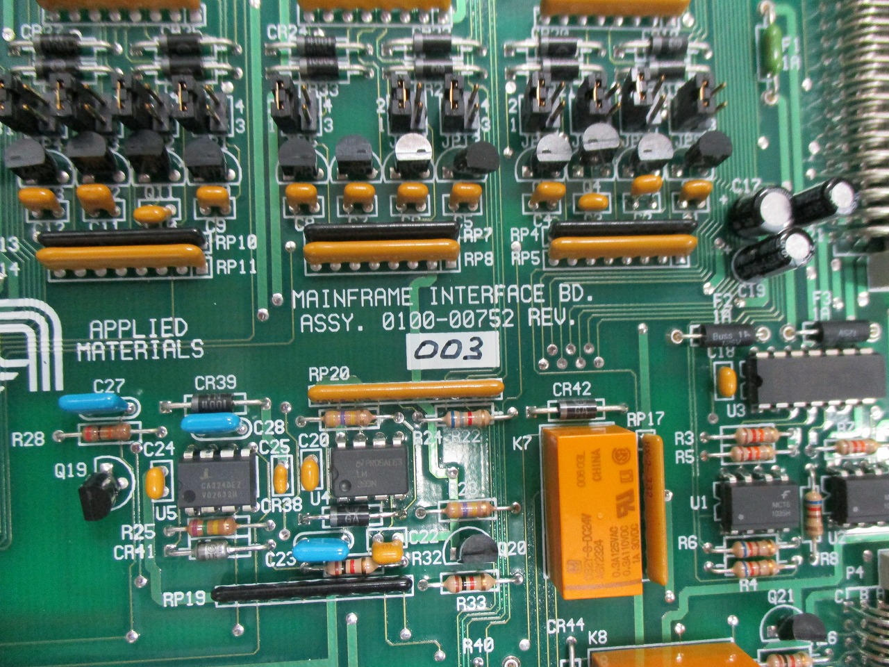 PCB ASSY MAINFRAME INTERFACE BD 0100 00752 PARTS Initiative pcb-assy-mainframe-interface-bd-0100-00752-parts-initiative