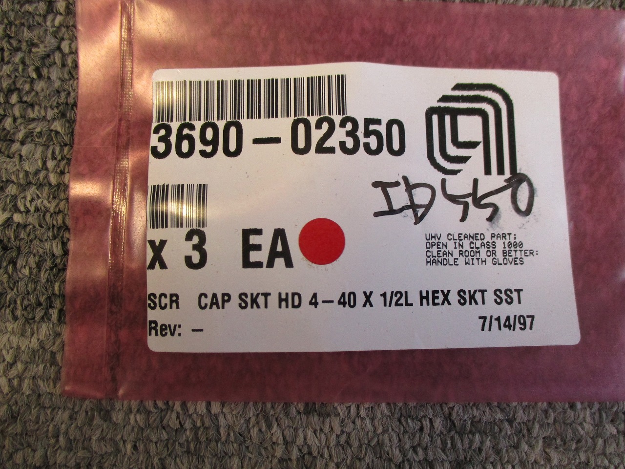 SCR CAP SKT HD 4-40X 1/2 .0003 THK SST S(3690-02350) | PARTS Initiative