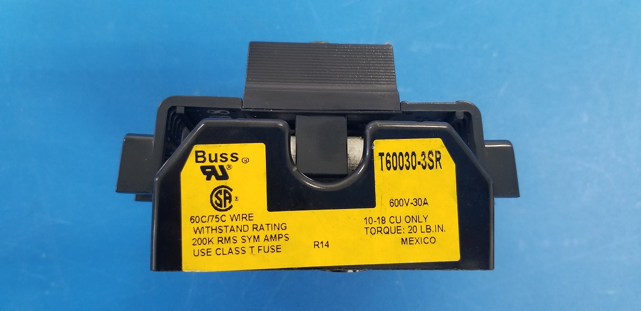 Eaton Bussmann series Class T modular fuse block, 600 Vac, 600 Vdc, 0 ...